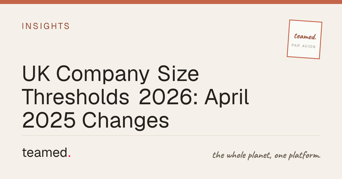 UK Company Size Thresholds 2026: April 2025 Changes | teamed.